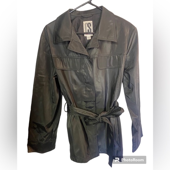 Cs Signature | Jackets & Coats | Cs Signature Black Belted Ladies ...